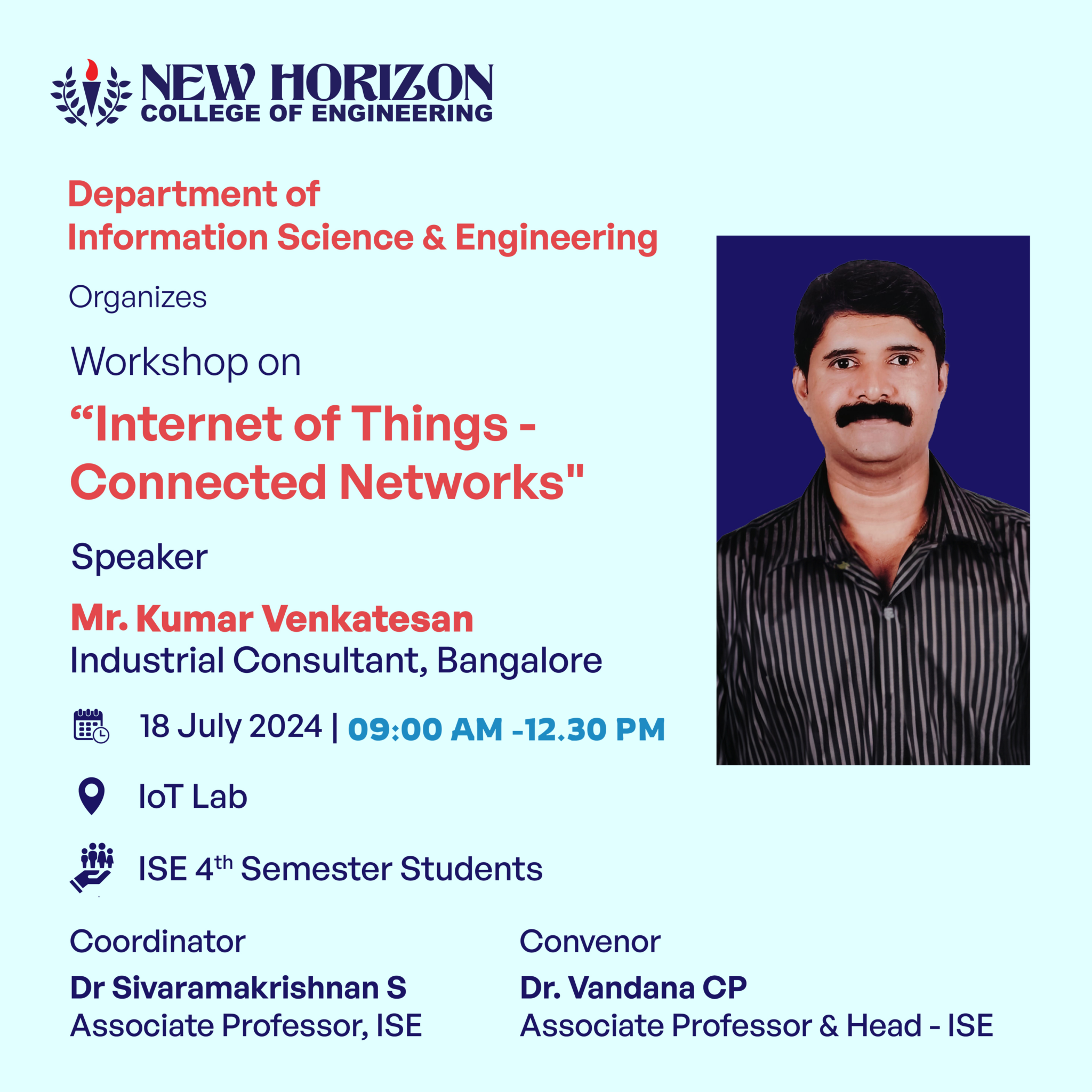 Seminars And Workshops : Information Science Engineering Workshopd | NHCE